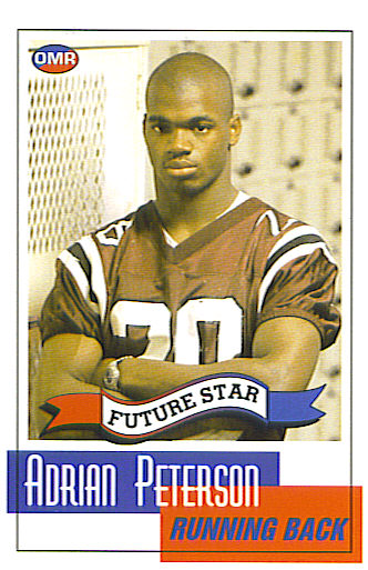 Adrian Peterson Oklahoma sooners football cards